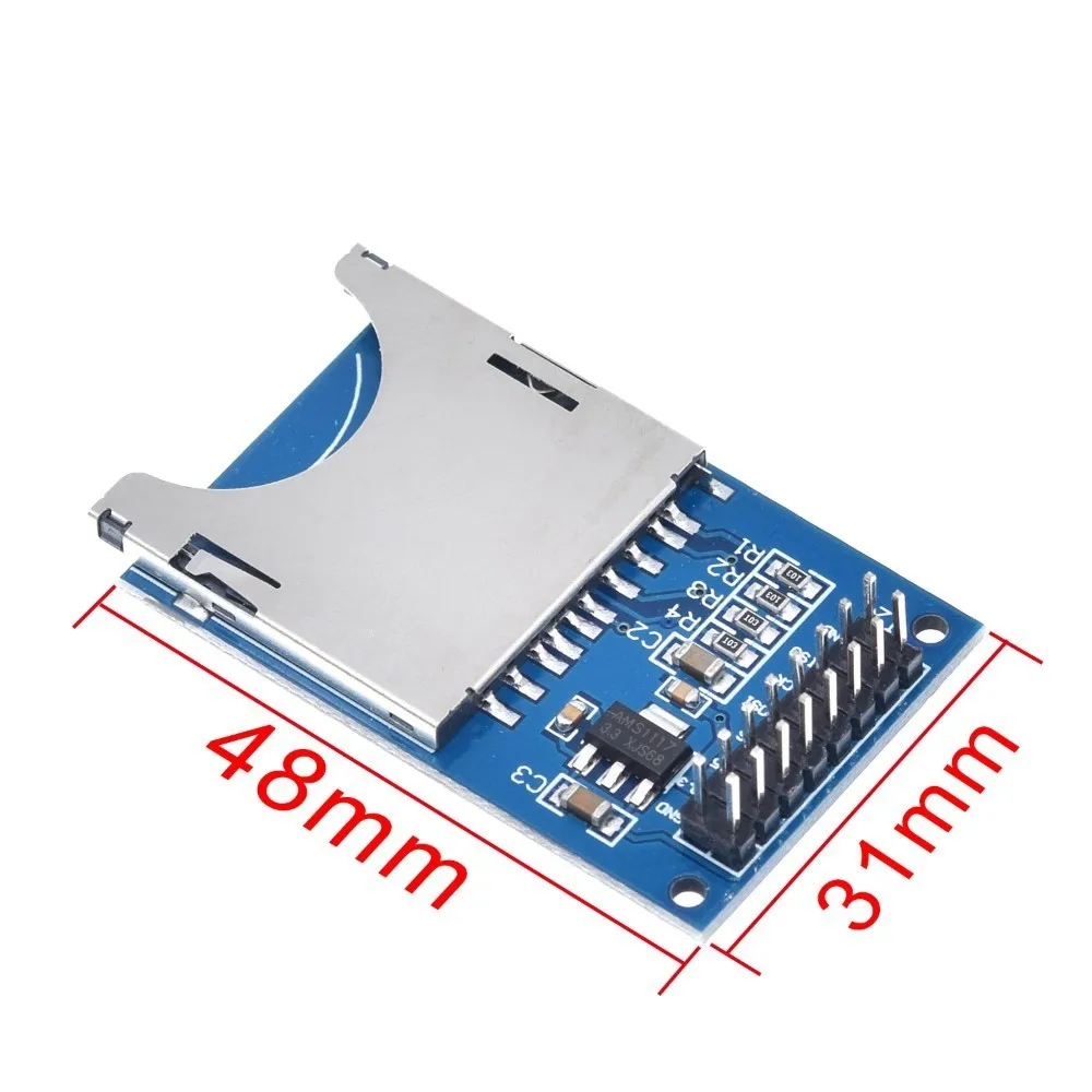 【KAMDSS015】SD Card Module Slot Socket Reader for Arduino UNO R3 Mega 2560 Nano | Daraz.lk