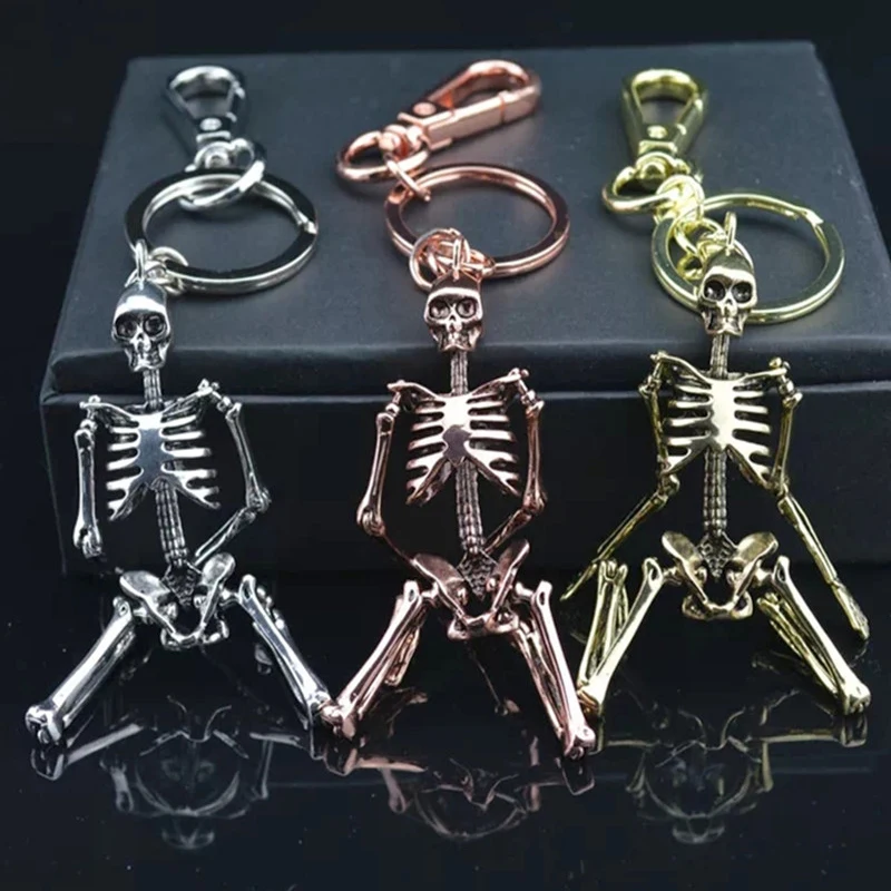 Gwwfs Skull Skeleton Pendant Key Chain Men Women Skull Bag Charm Key ...