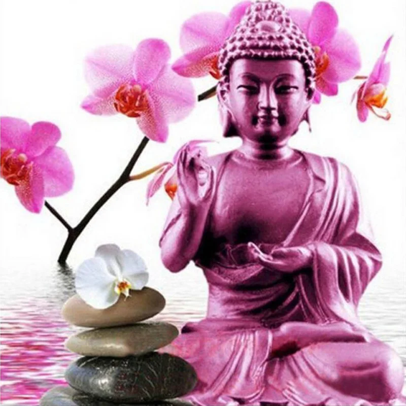 Aliexpress.com : Buy pink buddha 5D Diy Diamond Painting Cross Stitch ...