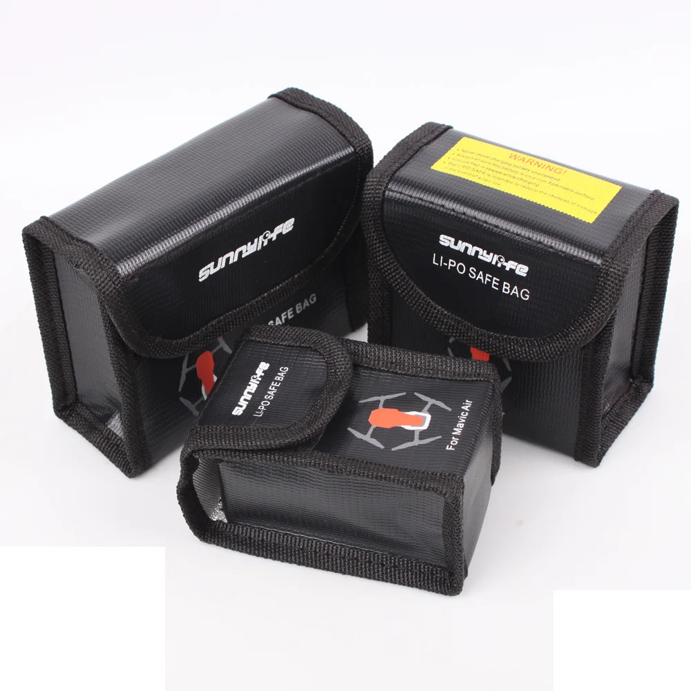 3Size Lipo Battery Explosion proof Case Protective Storage Bag LiPo ...