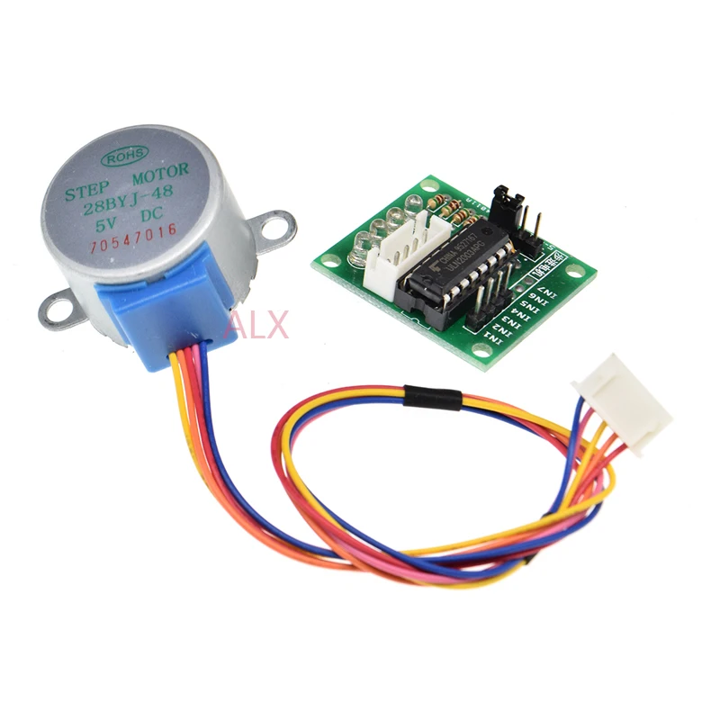 Motor paso a paso 28BYJ 48 de 5V CC + motor paso a paso ULN2003, placa ...