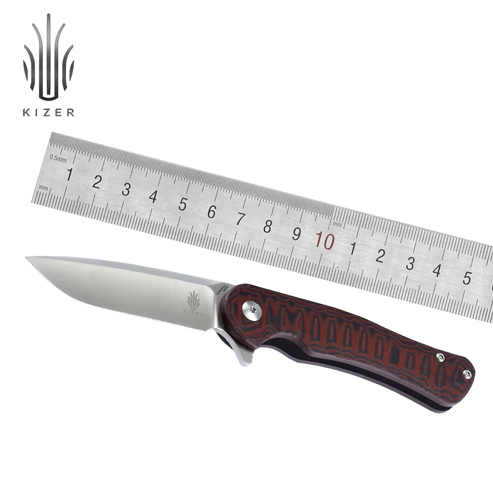 Складной нож Kizer DUKES V3466N2, стальной нож N690, тактический нож ...