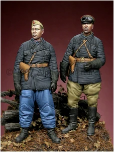 1/35 model kit resin kit Russian Tank Crew Set (2 figures)|tank crew ...