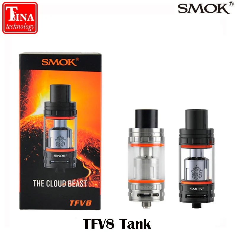 100% New Original Smok TFV8 Atomizer 6.0ml TFV8 Tank With V8 T8 V8 Q4 ...