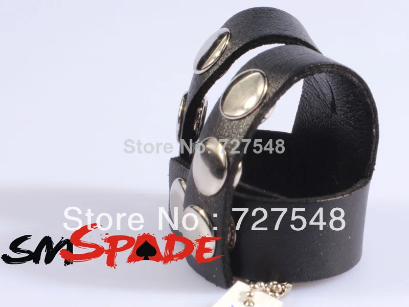 Real Leather Ball Splitter Master Cock Rings 5 Pieces/lot Different ...