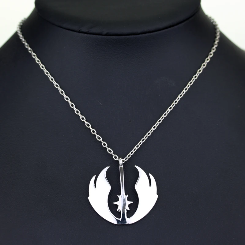 MQCHUN Movie Jewelry Star Wars Jedi Order Logo Pendant Necklace Chain ...