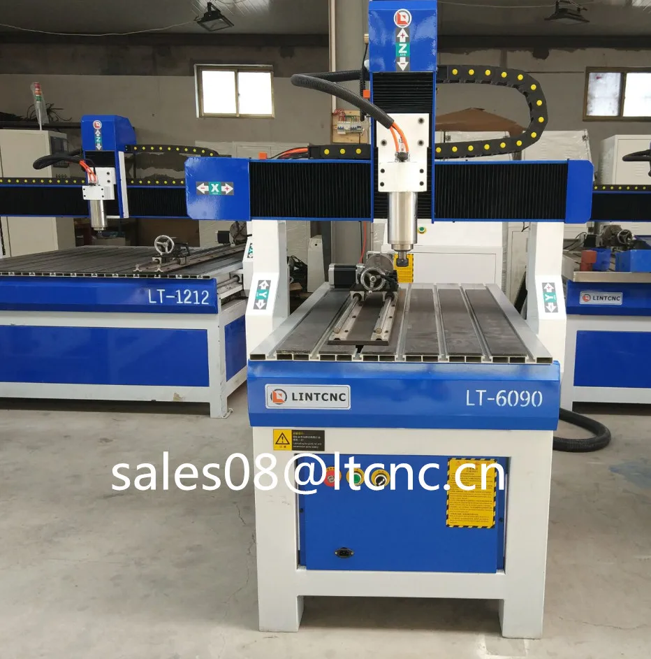 Hot sale! Jinan 6090 small 3d wood cnc cutting machine, 4 axis cnc ...