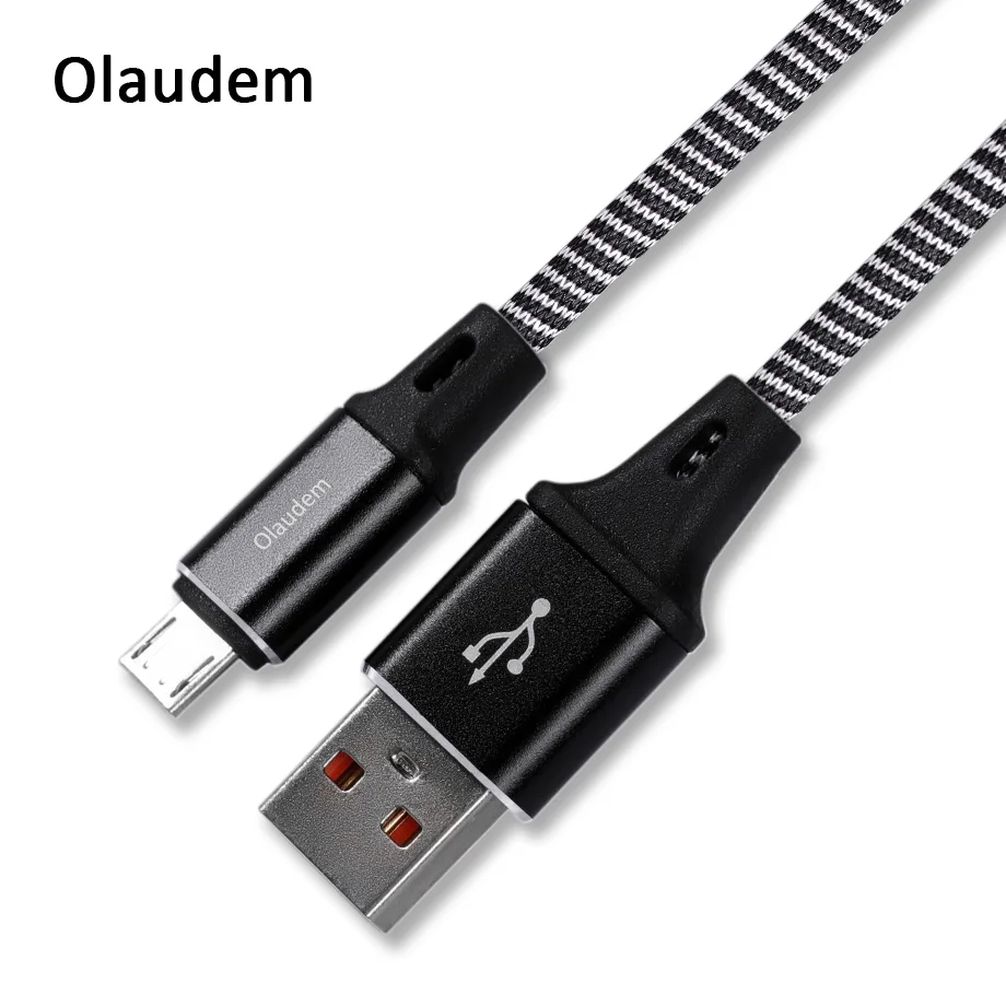 Cabo Micro USB Nylon Trançado Olaudem Android Micro USB Cabos de Dados ...