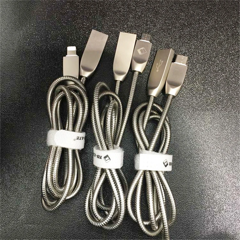 Td-lte Good Quality Micro Usb Cable Metal Plug Stainless Steel Cables ...