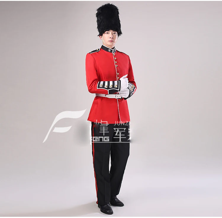 England Royal Guard Soldier Costume Stage British Guard Court Garment ...