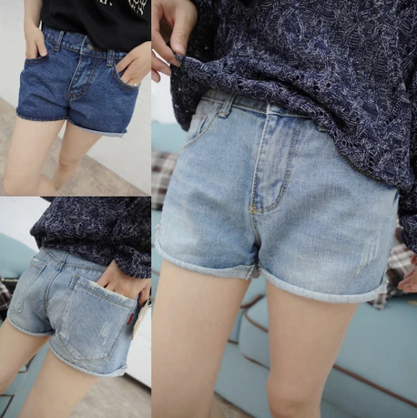 Shorts summer casual shorts loose all match preppy style young girl ...