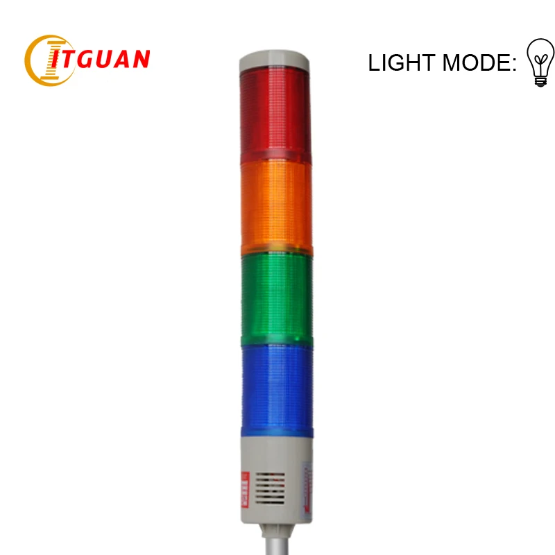 LTA 205 DC12V DC24V AC220V 4 Layer Bulb tower light signals Alarm ...