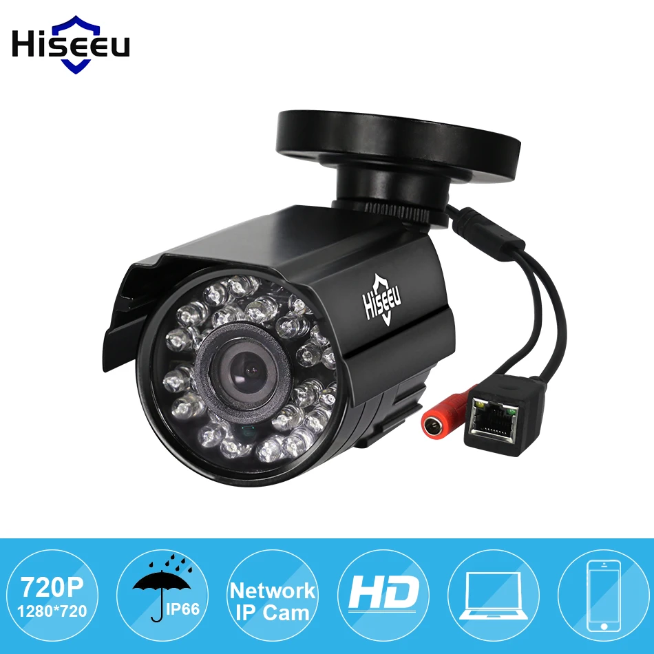 Hiseeu 720P Mini IP Camera Security Bullet IP CCTV Camera indoor ...