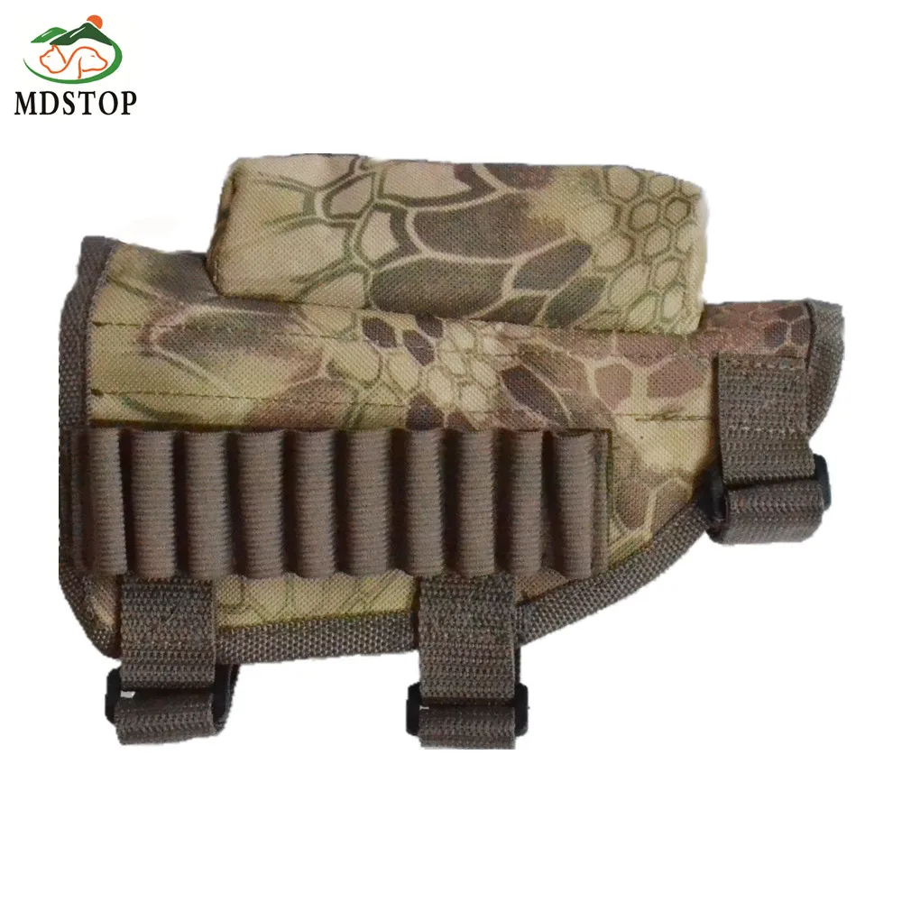 MDSTOP Outdoor Tactical Military Buttstock Cheek Rest With Ammo Carrier ...