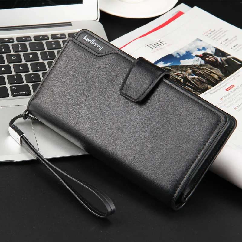 Baellerry Luxury Men Wallets 2018 New Fashion Zipper Long Design Mens ...