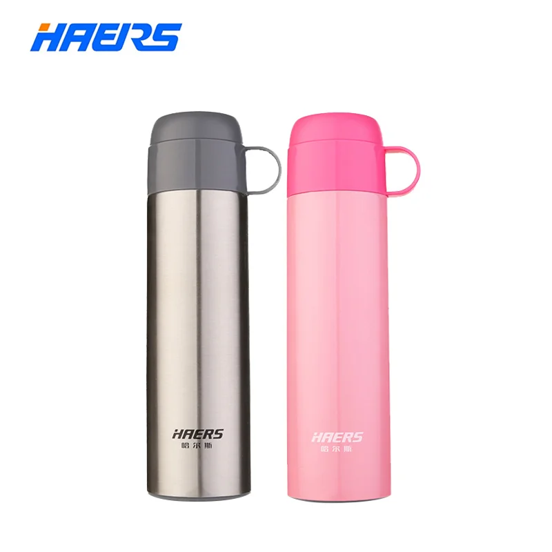 Haers 500ml Thermos Water Bottle Stainless Steel Insulated Tumbler with ...