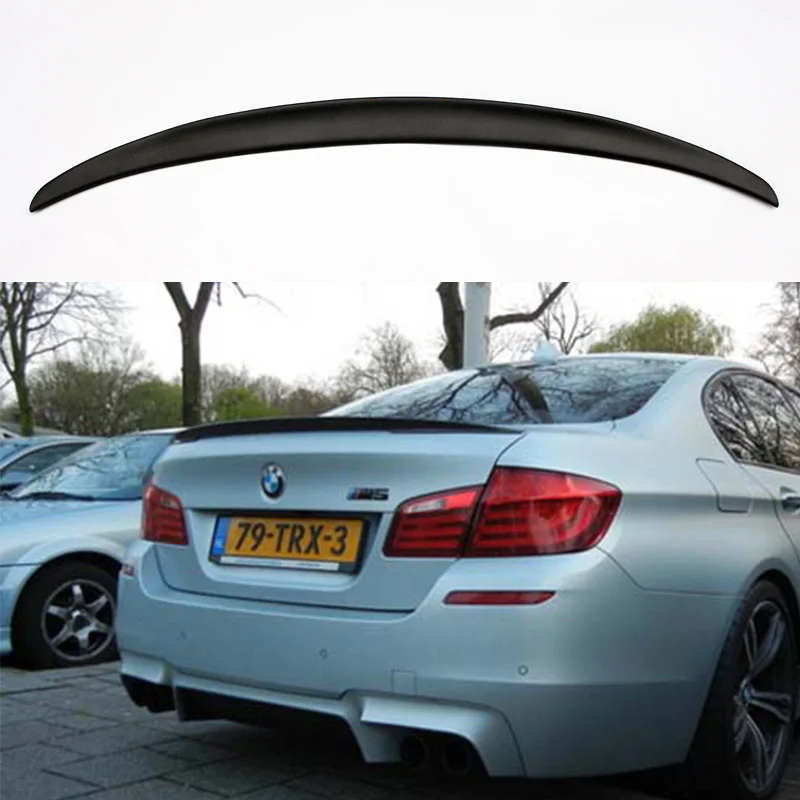 Performance Style F10 M5 Matt Carbon Fiber Car Rear Body Kit Trunk lip ...