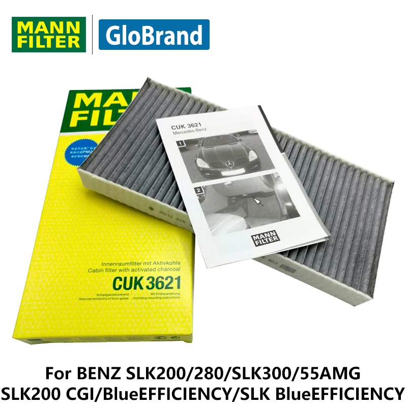 MANNFILTER Carbon car Cabin Filter CUK3621 for BENZ SLK200 280 SLK300 ...