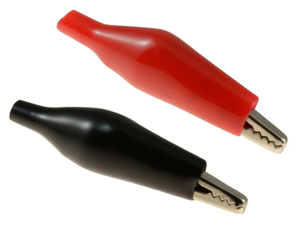 100 PCS/lot, S Size Metal Alligator Clip crocodile electrical Clamp ...