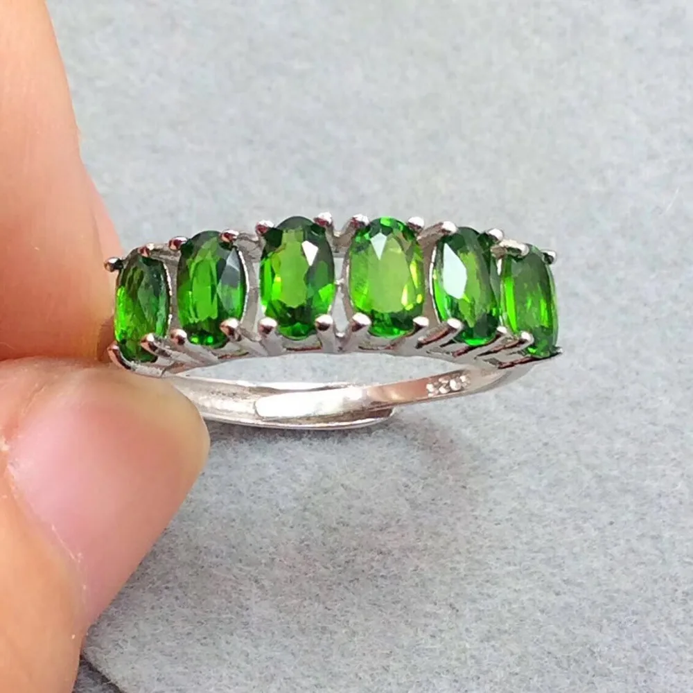 natural-diopside-ring-925-silver-green-gemstone-variable-ring-classic ...