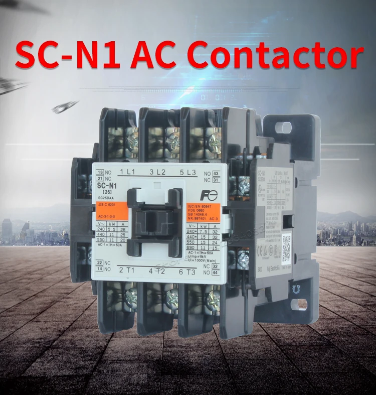 26a 1000v Ac Contactor Ac24v 380v 220v 110v Coil Voltage 3no2no1nc Sc ...