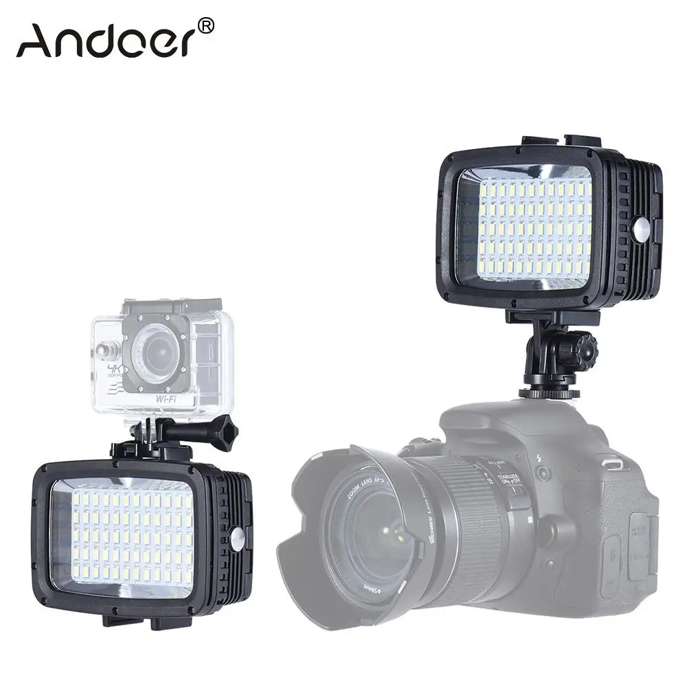 Andoer Ultra Bright 60pcs LED Video Light for GoPro Xiaomi Yi for Canon ...