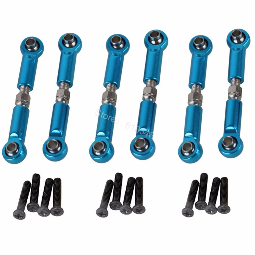 6pcs Adjustable For WLtoys A959 Upgrade Parts Aluminum Linkages Pull ...