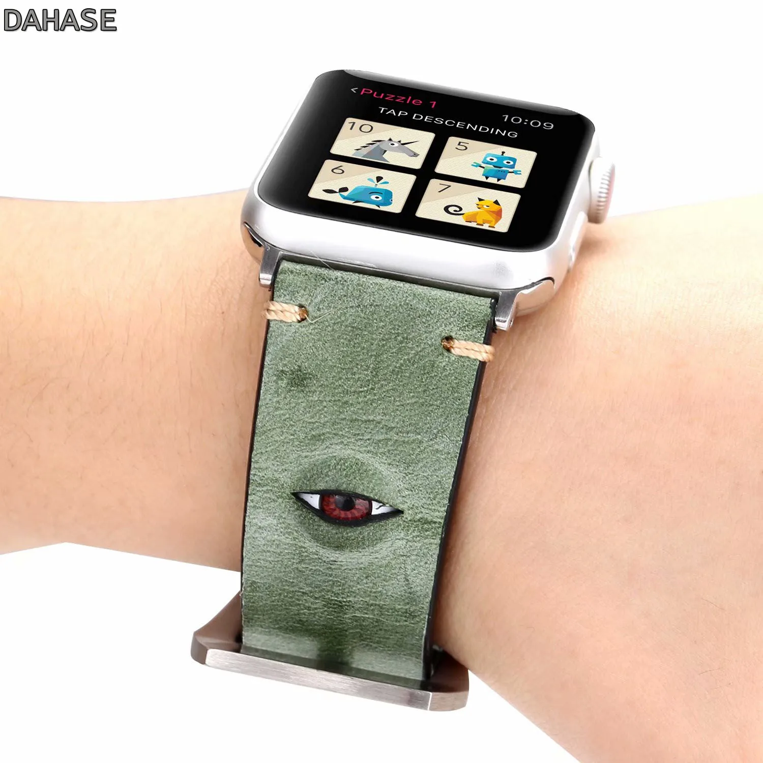 DAHASE Genuine Leather Watchband For Apple Watch 38mm 42mm 3D Eye Women ...