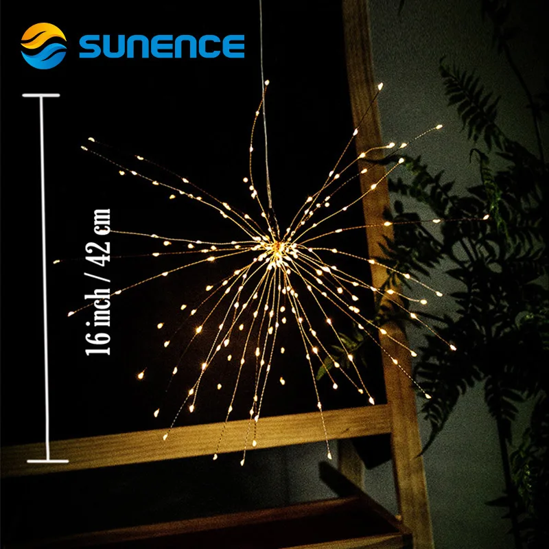 LED Fireworks Lights Solar Lights String Christmas Explosion Lights ...