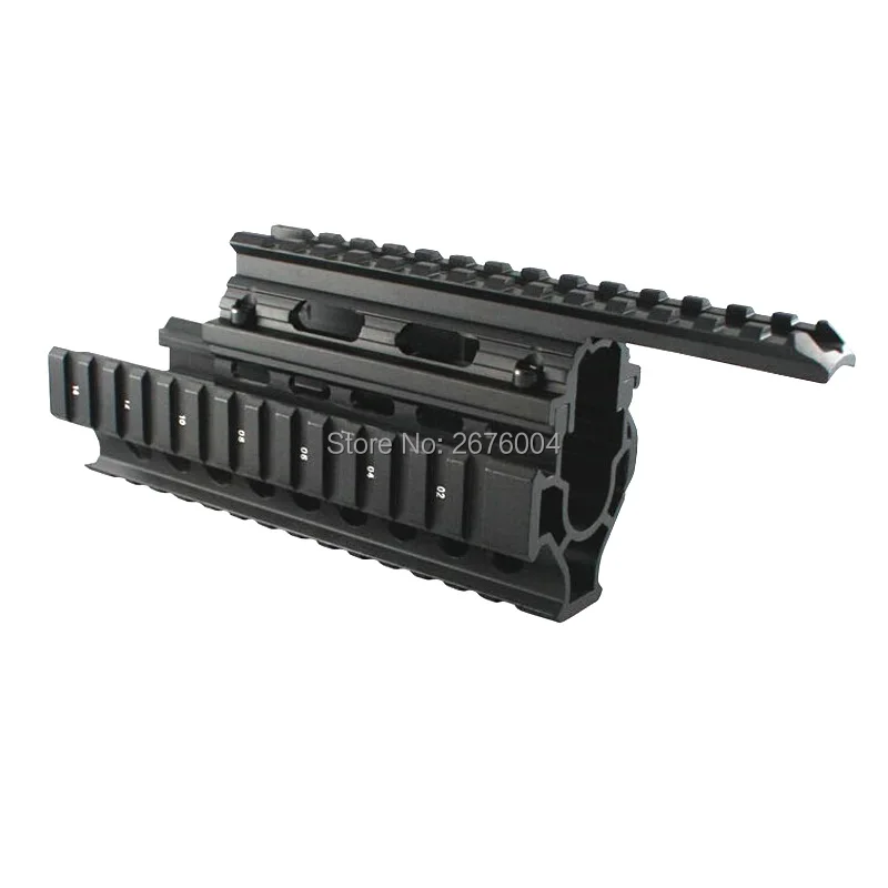 Tactical picatinny rail Handguard Quad Rail System Mount Fit AK 47 & 74 ...