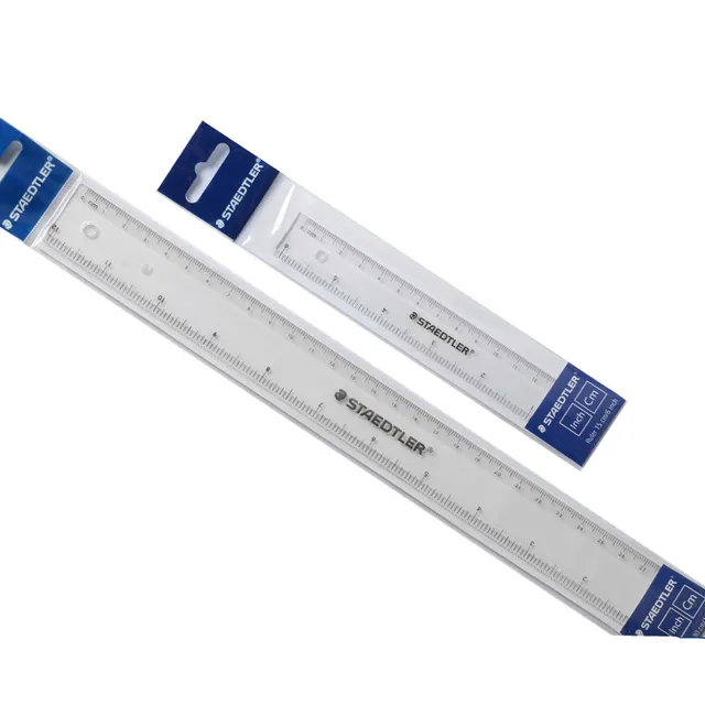 STAEDTLER Plastic Transparent Ruler 15cm/30cm Length Ruler Student ...