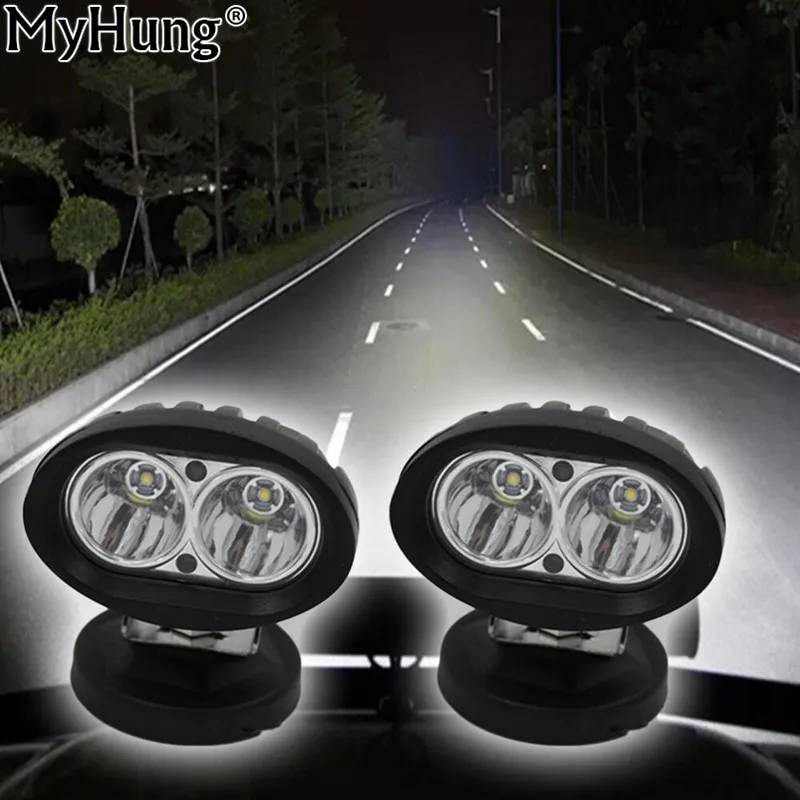 LED Car Work Light 20W 12V Spot Beam SUV Truck Boat Leds Offroad Drive ...