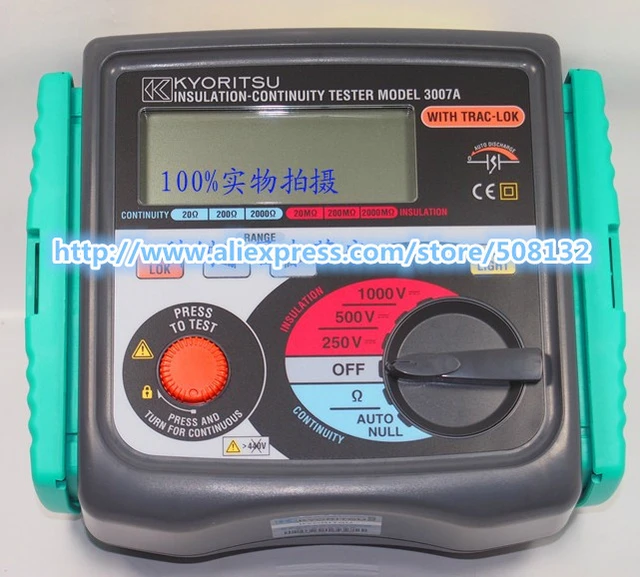 KYORITSU 3007A Digital Insulation Continuity Tester, 57% OFF