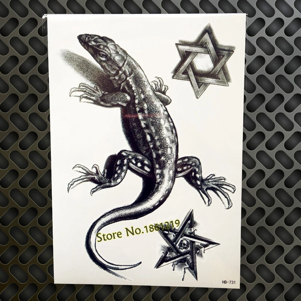 Lizard Tattoo 3d