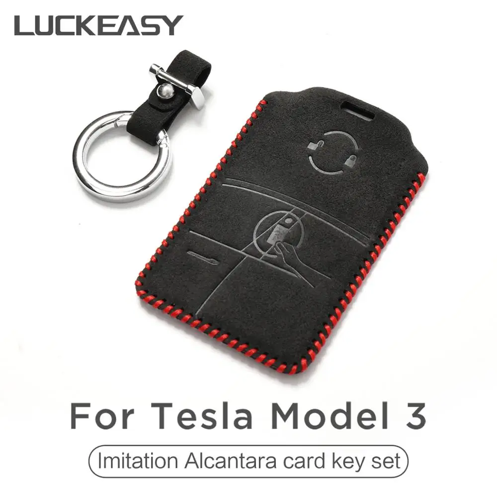 For tesla Model 3 key card holder model3 2017 2022 Card Cover Keychain ...