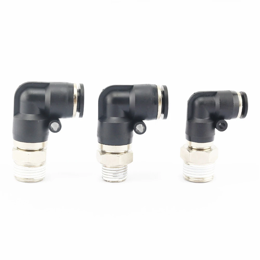 L-type 360 Degree High Speed Rotating Pneumatic Fittings 6mm 8mm 10mm ...