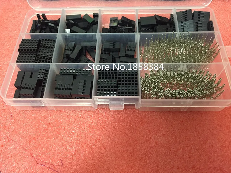 420pcsa 세트 듀폰 와이어 점퍼 핀 헤더 커넥터 하우징 키트 남성 크림프 핀 암 핀 커넥터 터미널 피치 박스 포함pitch Connectormale