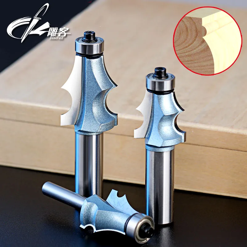 1pcs Bit Architectural Molding Router Bit Set 12 14 Shank Line Knife Woodworking Cutter