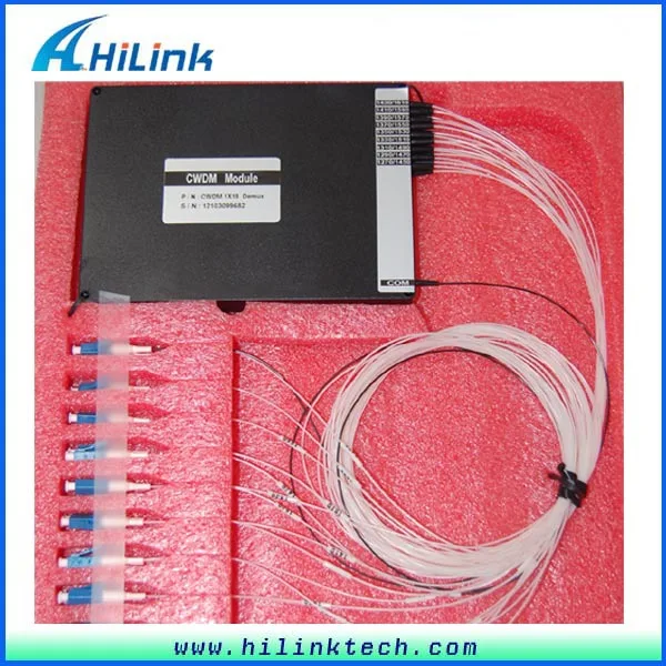 Passive Optic Fiber 18 Channel CWDM Mux Module 1270~1610nm in ABS Box ...