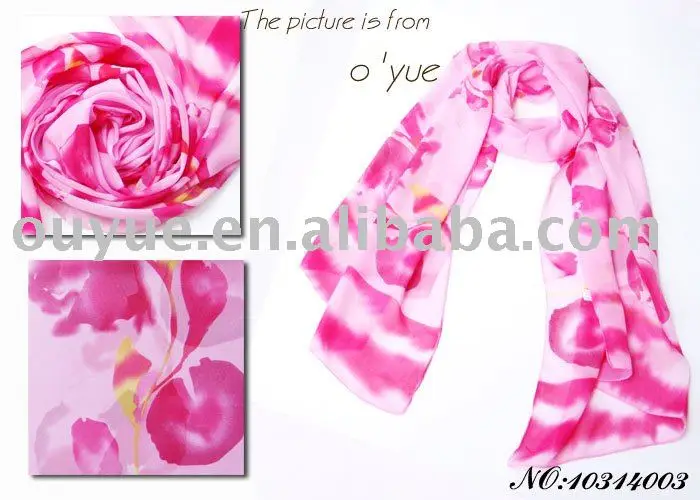 wholesale 10 PCS Mixed Color/Lot Printed Chiffon Scarf Ladies' Scarves ...