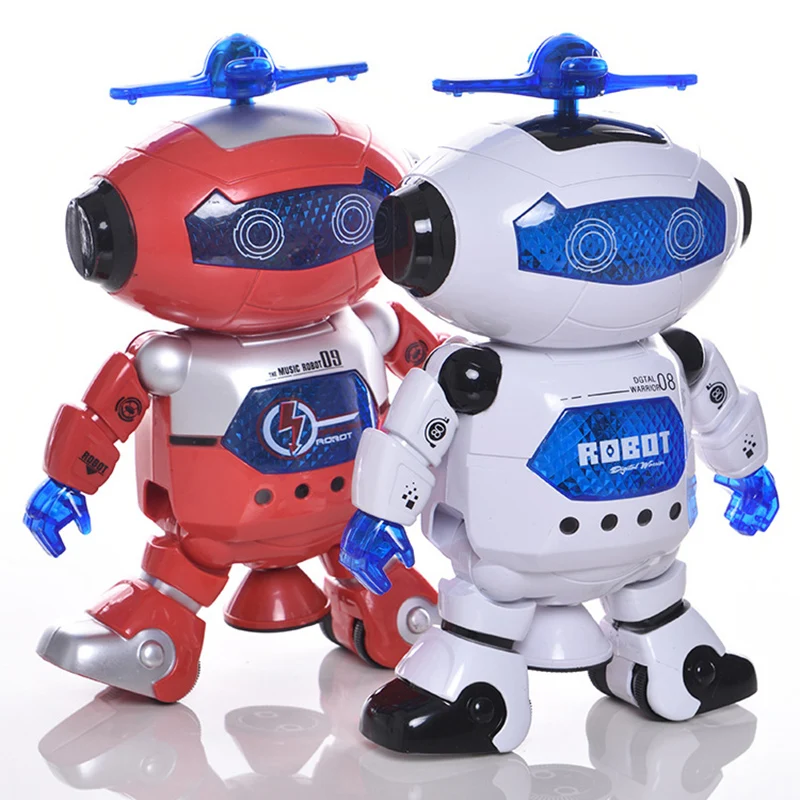 Children 360 Rotating Smart Space Dance Robot Electronic Walking Toys ...