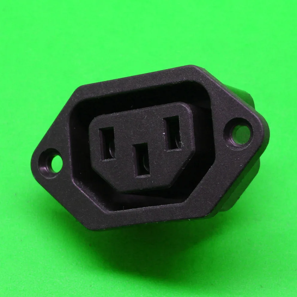 1x AC Power Screw Type Power Outlet Electrical Plug 3P 3PIN With Ear in