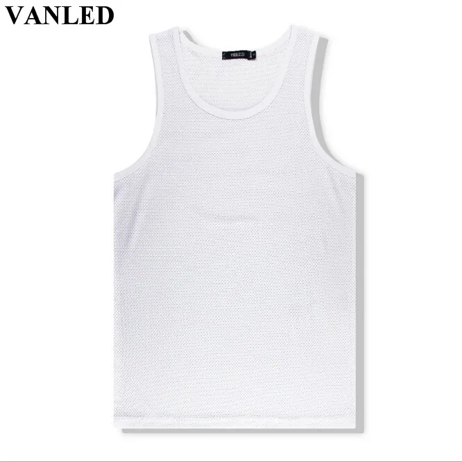 Vanled 2017 calidad tank top de los hombres de malla transpirable ...