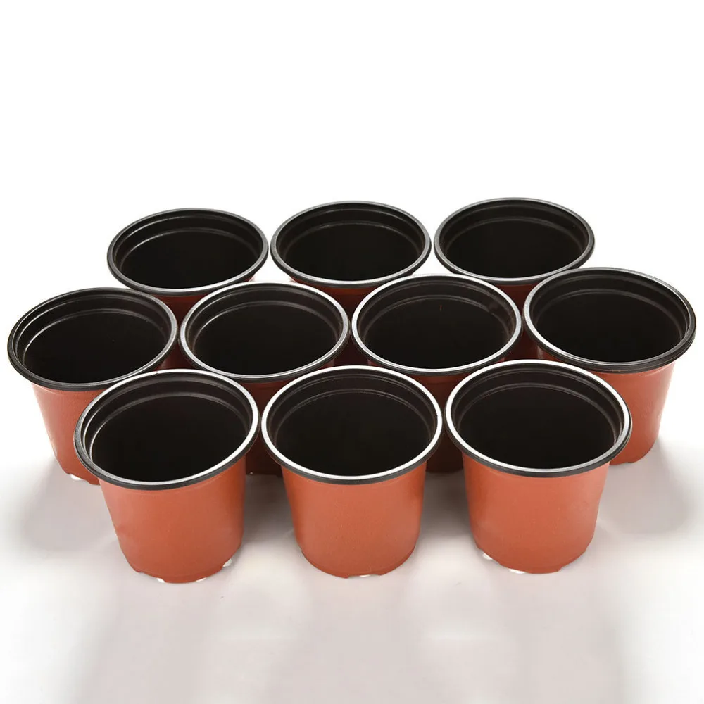 new 90 X 80 X 60mm 10Pcs/PACK New PP Plastic Flower Pots Small Pots ...