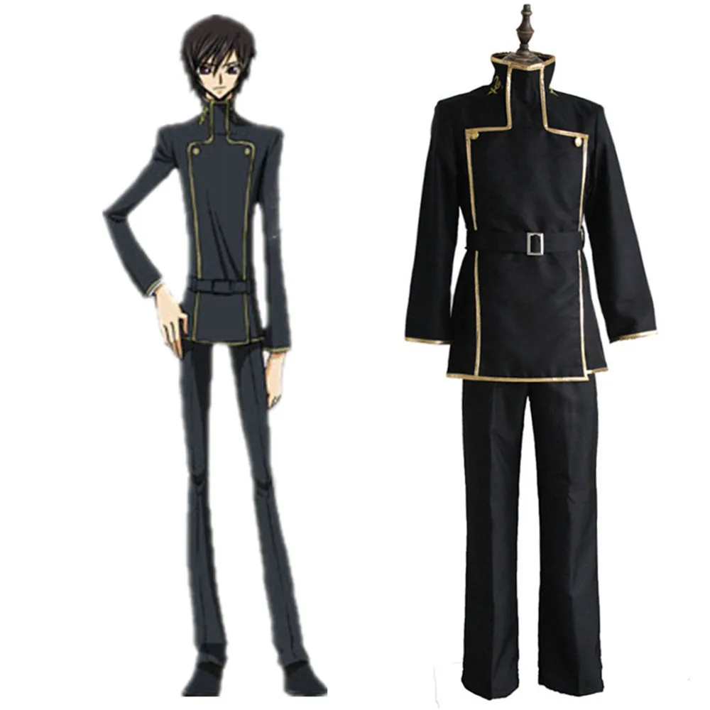 Código Geass Cosplay Lelouch Lamperouge uniforme escolar japonés negro ...
