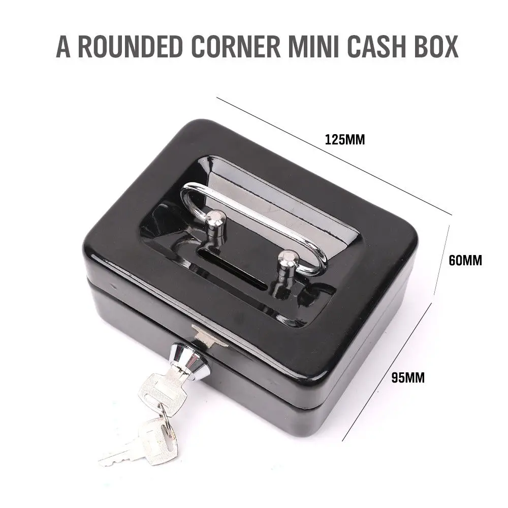 SEDY Stainless Steel Petty Cash Money Box Stainless Steel Security Lock ...