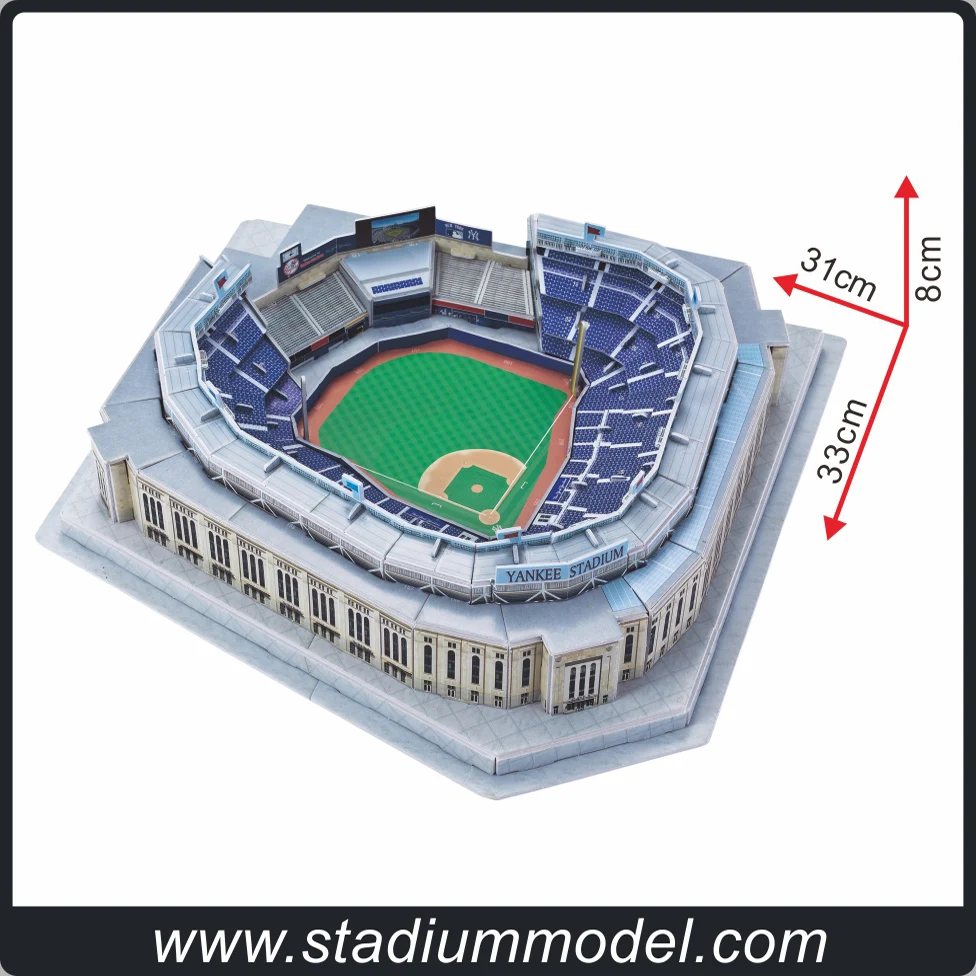MajorLeagueBaseball MLB Yankee Stadium 3D Puzzle Model Paper DIY model ...