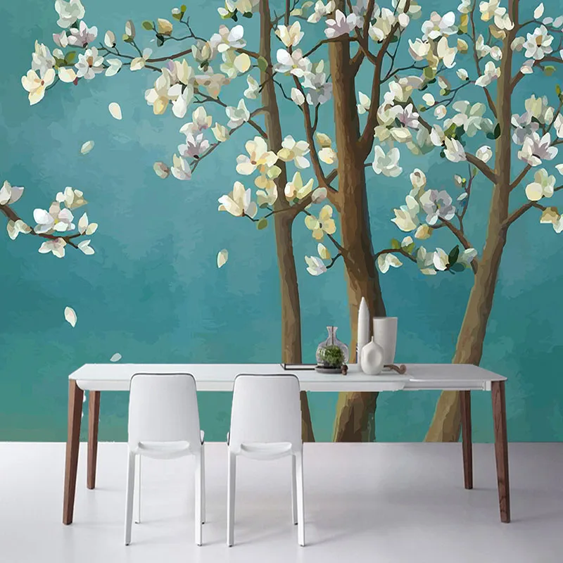 Magnolia Tree Wall Painting