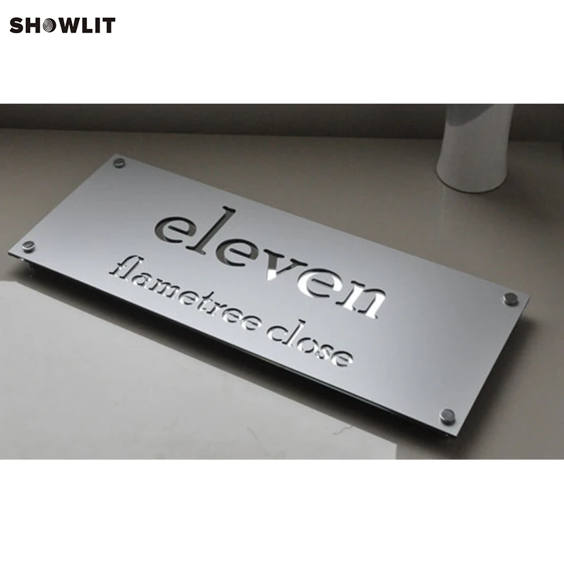 Signs and Fiber Laser Engraving Modern Projecting Sign Round Unique ...