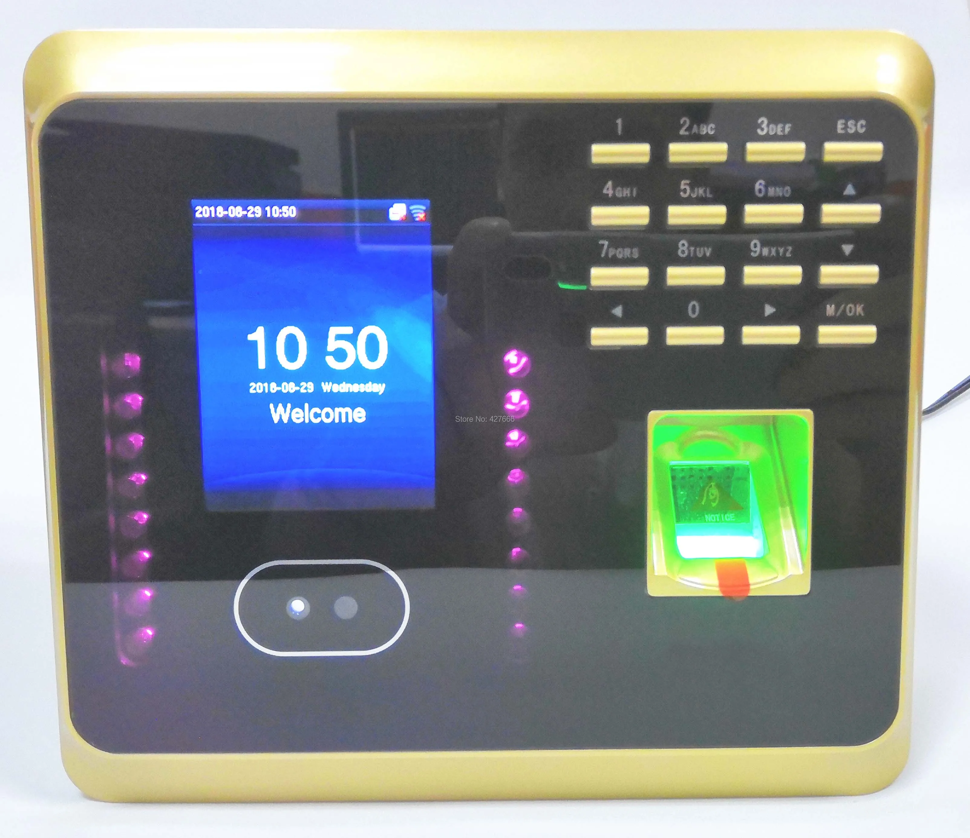 ZK UF100Plus WiFI Face & sistema de asistencia de huellas dactilares con Software gratuito ...